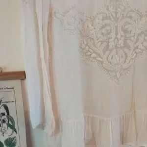 Zara | Tops | Zara Woman Medium White Lace Blouse | Poshmark